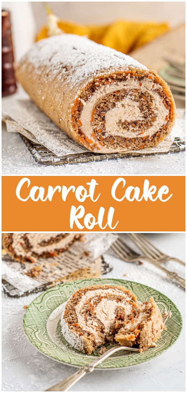 Carrot Cake Roll - Fake Ginger