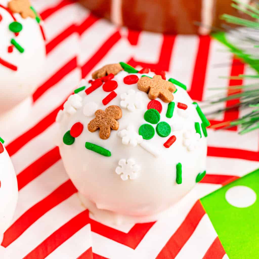 Gingerbread Cake Balls - Fake Ginger